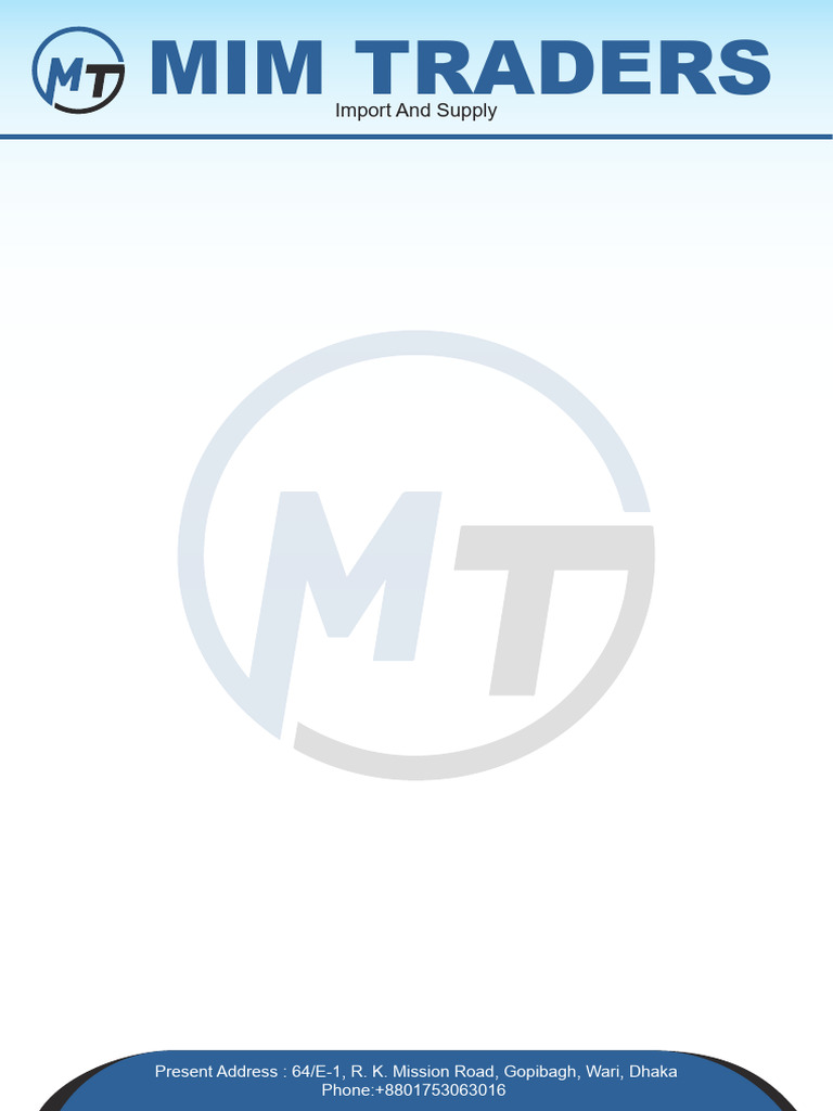 Mim Traders Business Pad | PDF