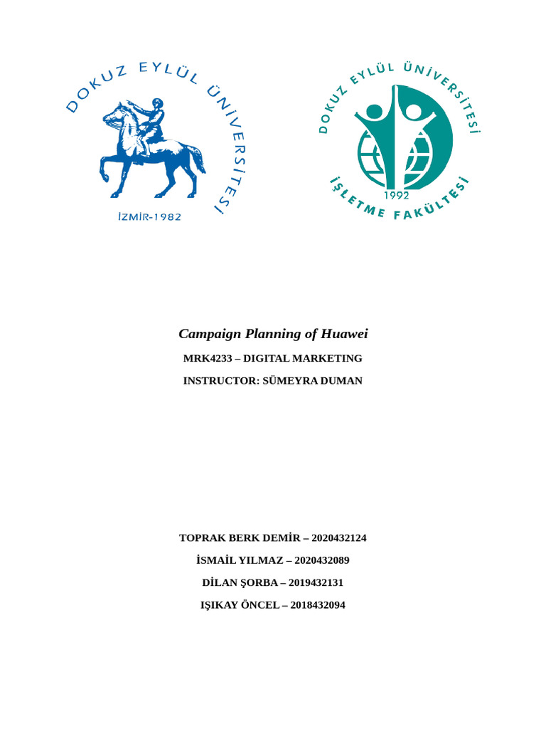 Huawei's Targeted Campaign for Students | PDF | Market Segmentation ...