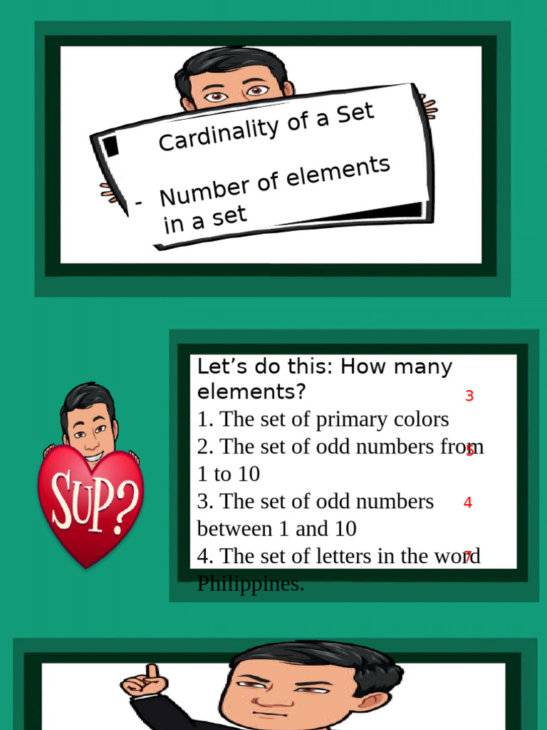 Cardinality, Subsets, Equivalent - Equal Sets | PDF