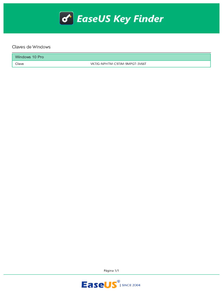 Windows Clave Producto | PDF