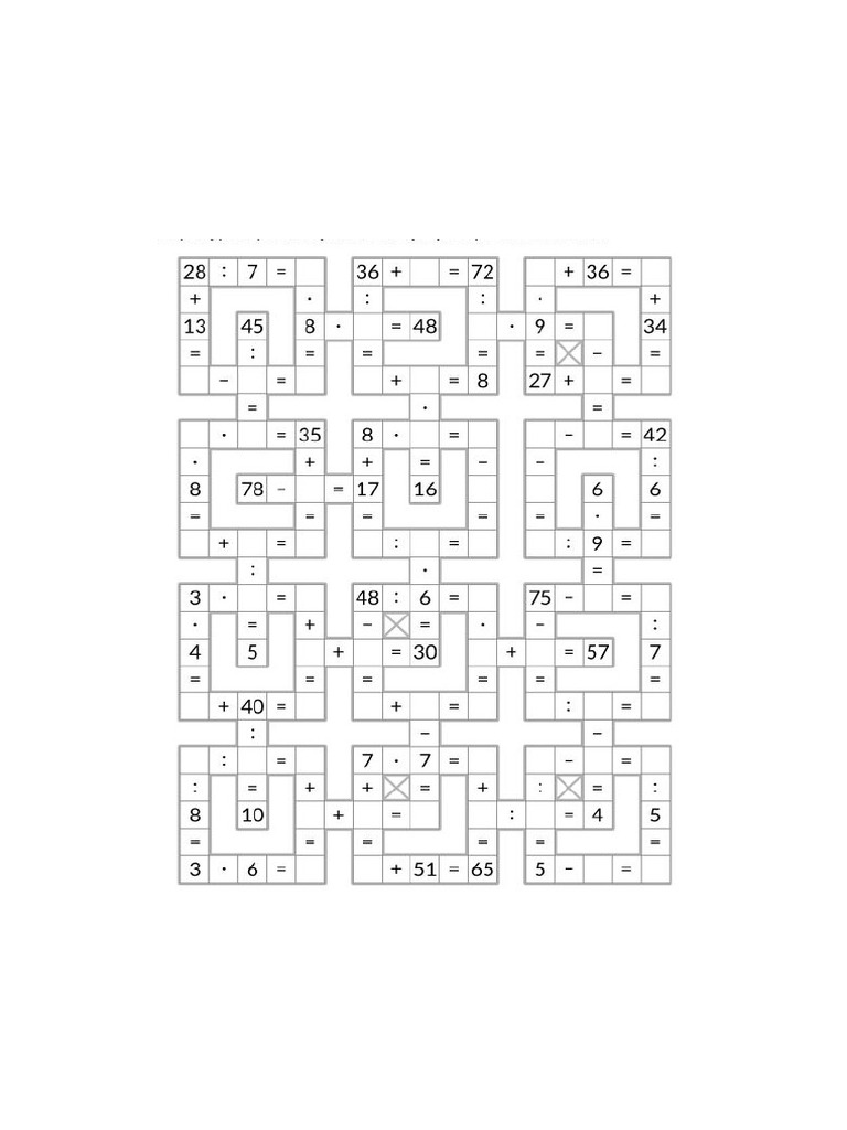 Laberinto de Sumas y Restas | PDF