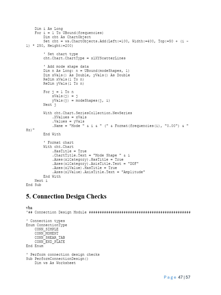Mode Shape Visualization in VBA | PDF