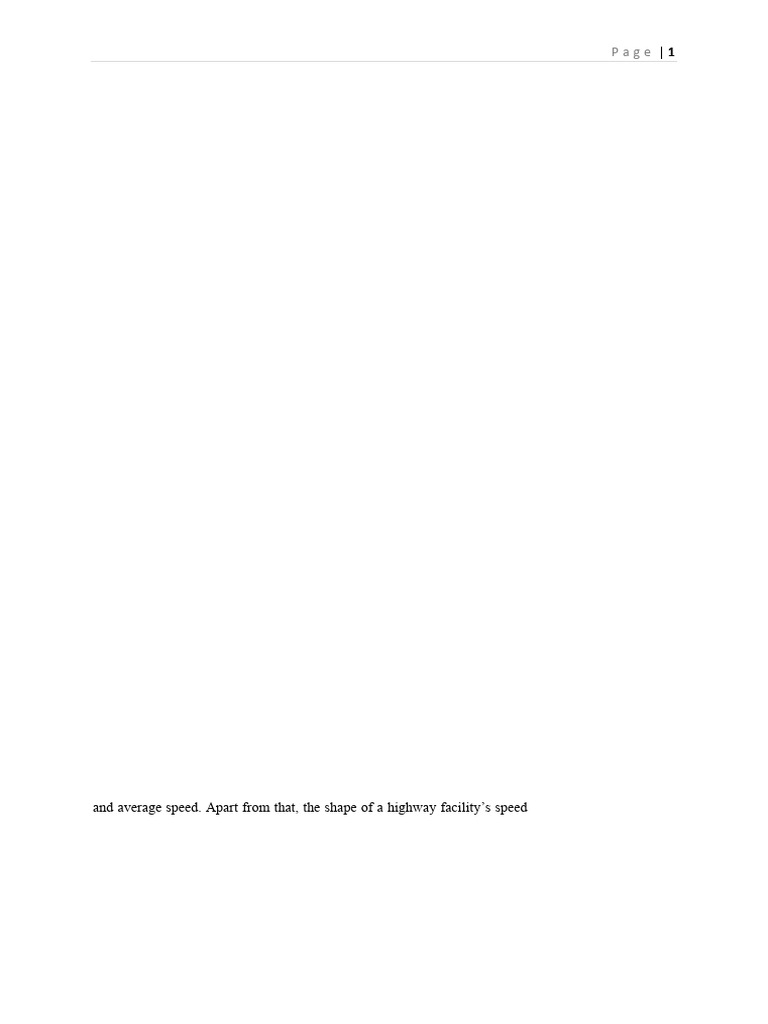 Traffic Flow Characteristics Trans - Removed | PDF | Traffic | Mean