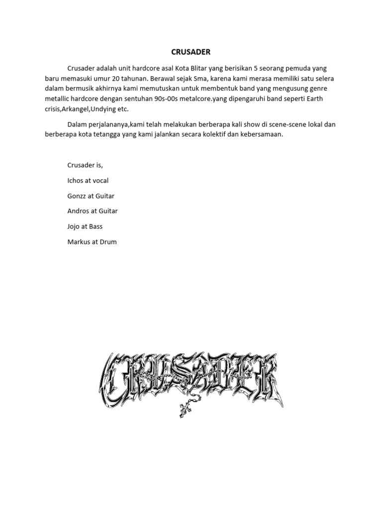 Crusader Introduce PDF | PDF