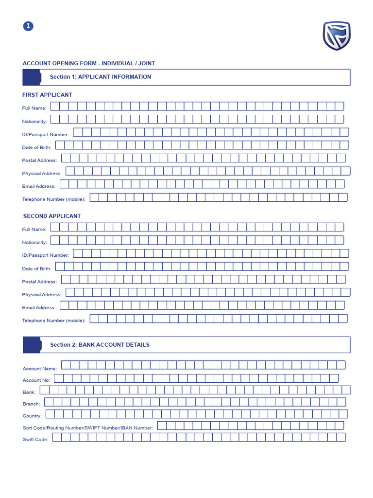 SBG Securities Account Opening Form - Individual | PDF | Securities ...
