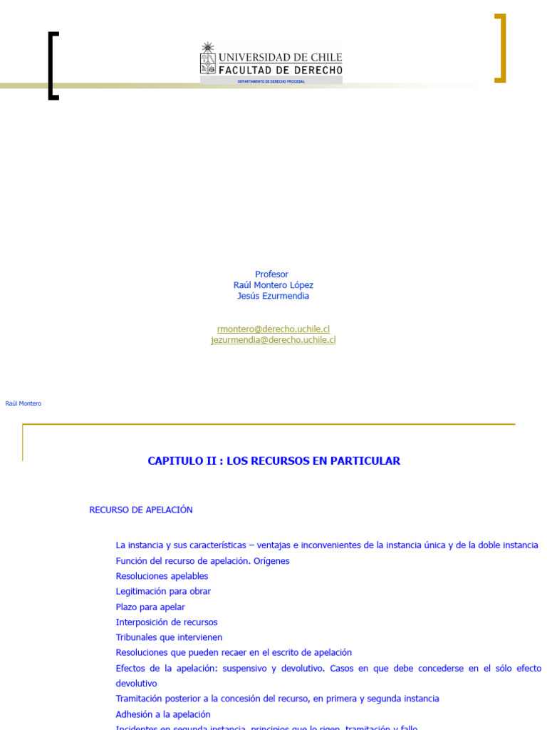 Recurso de Apelaci n y Hecho 2019 U CH | PDF | Apelación | Ley politica