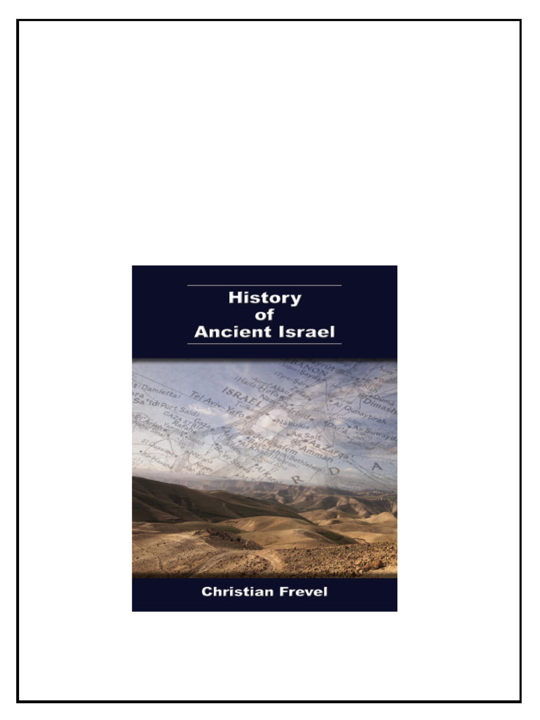 History Of Ancient Israel Christian Frevel Pdf Download Pdf