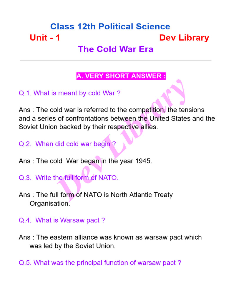 Poli | PDF | Non Aligned Movement | Cold War