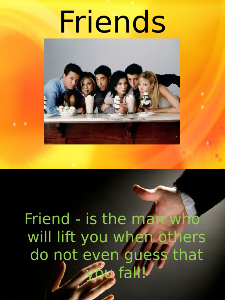 Prezentaciya Na Temu Friends | PDF