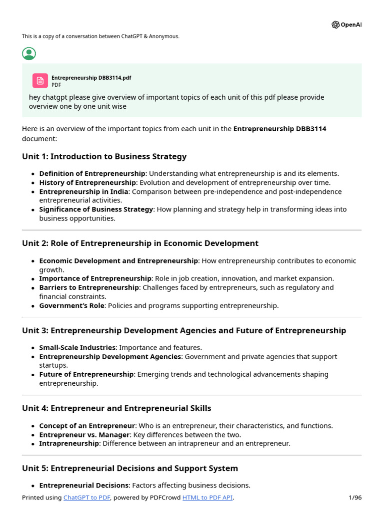 Entrepreneurship | PDF | Entrepreneurship | Venture Capital