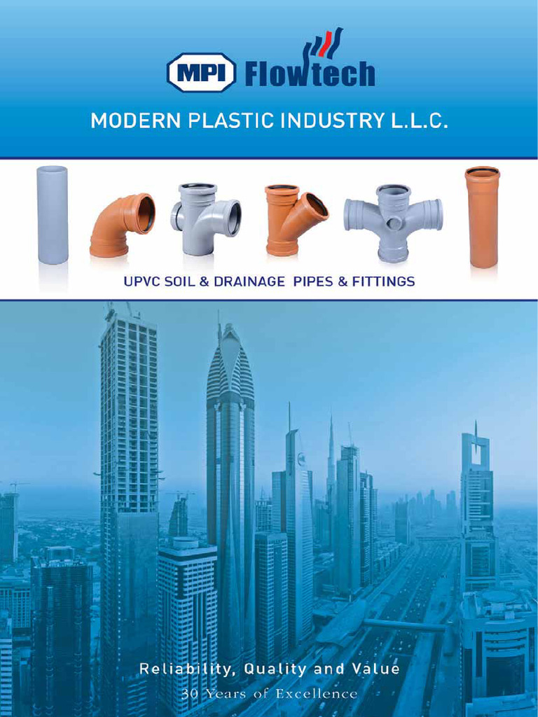 MPI Drainage Pipes Fittings | PDF | Pipe (Fluid Conveyance) | Civil ...