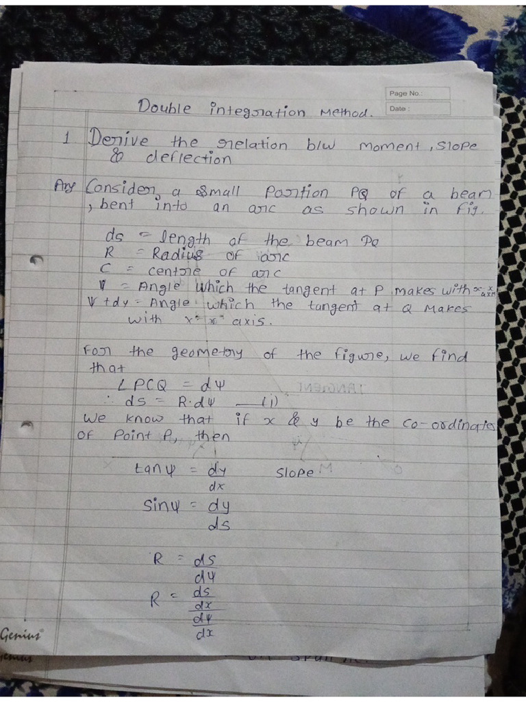 Double Integration Method Sa1 Assignment-1 | PDF