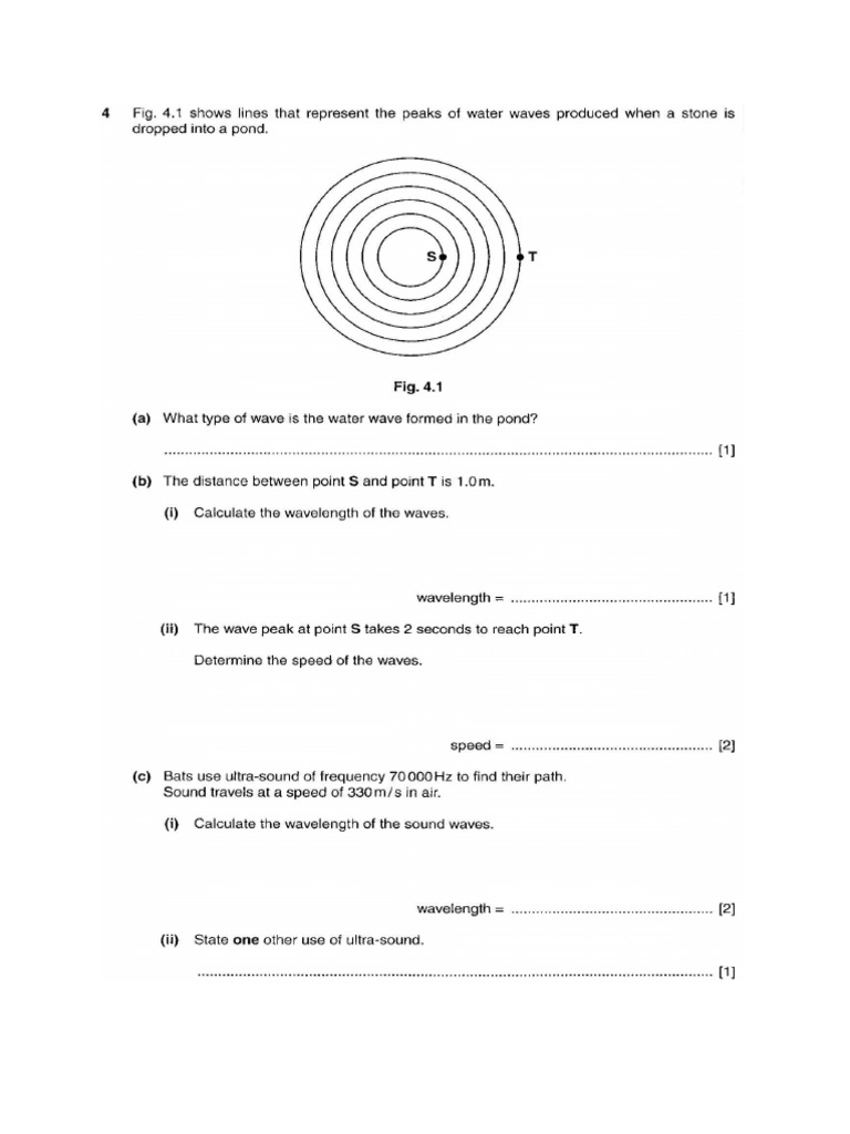 Wave Properties Questions | PDF