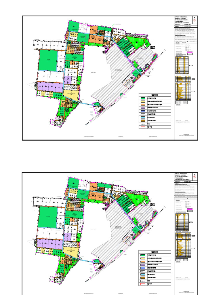 SIPCOT Industrial Growth Center Layout | PDF | Computer Standards ...