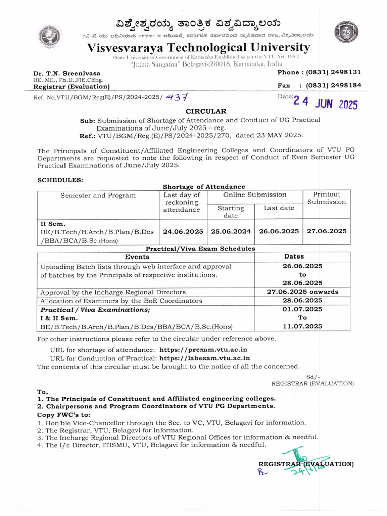 Ug i&II Sem Prac-Sa | PDF