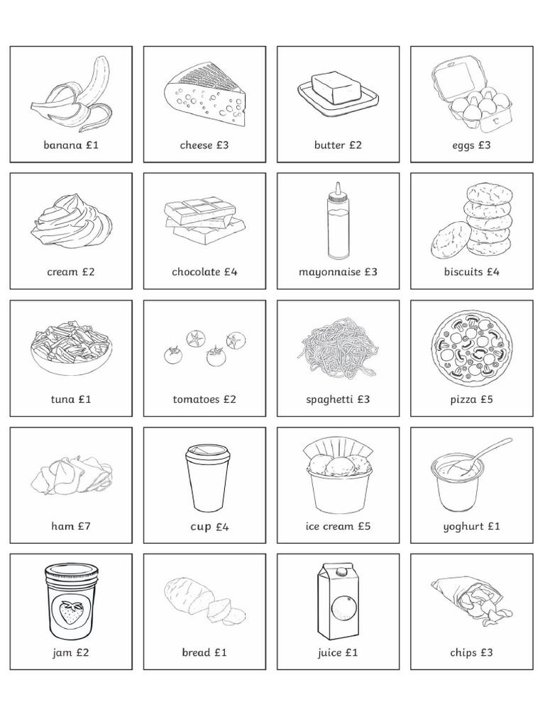 Food Flashcards | PDF