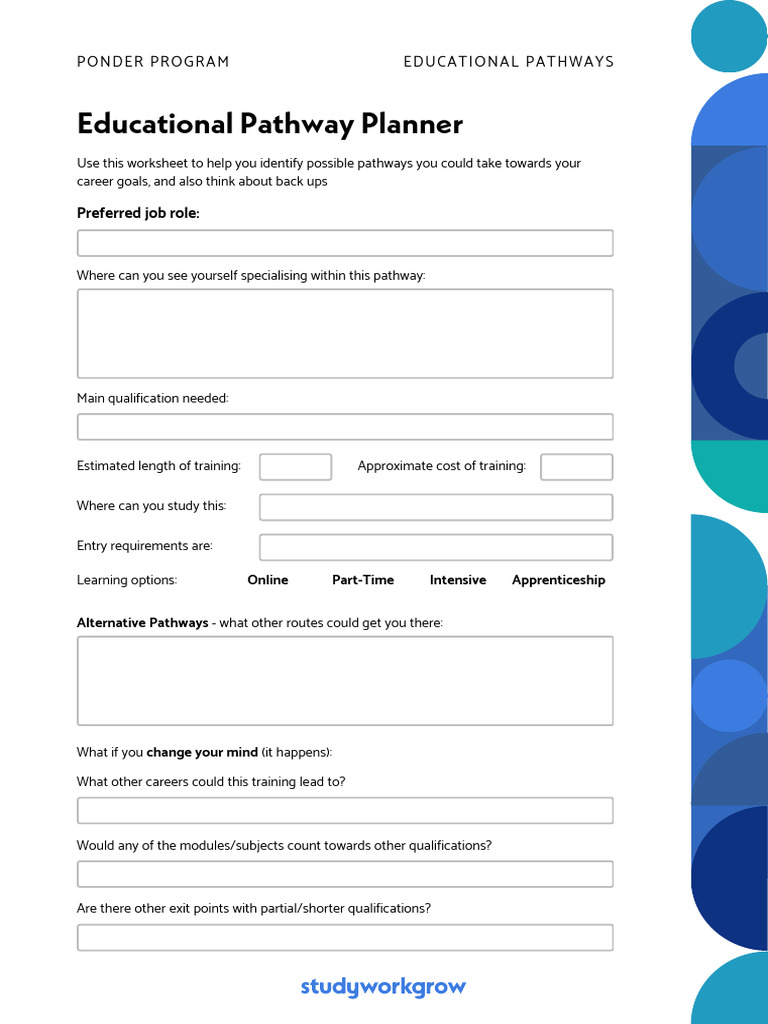 Pathways Planner Year 10 | PDF
