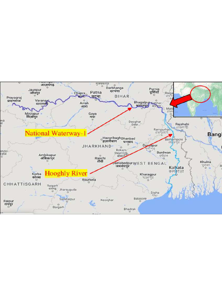 National Waterway 1 and Hooghly River India Source Google Map | PDF