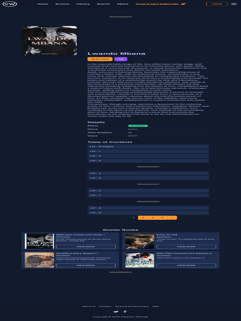 Visionary Writings - Book Lwando Mbana | PDF