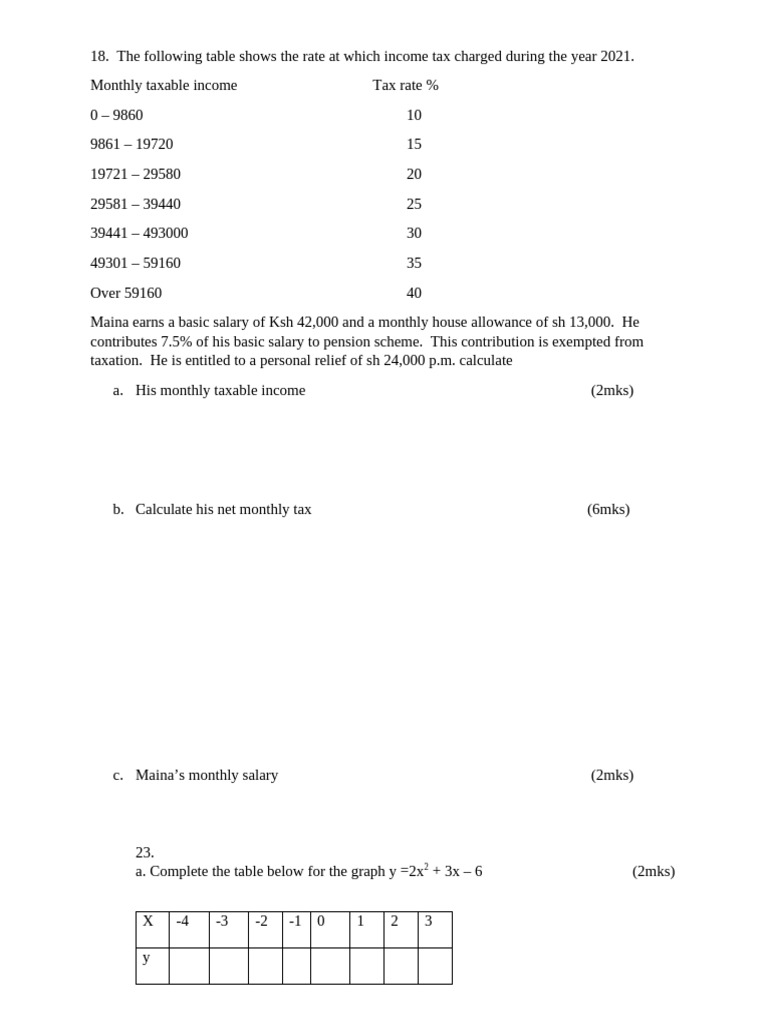 2021 Income Tax Calculation Guide | PDF