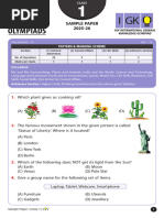 Imo Sample Paper Class-3 2025-26 | PDF | Geometry | Mathematics