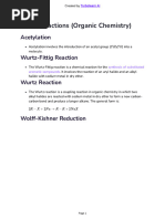 Organic Name Reaction List For IIT - NEET | PDF | Ester | Alkene