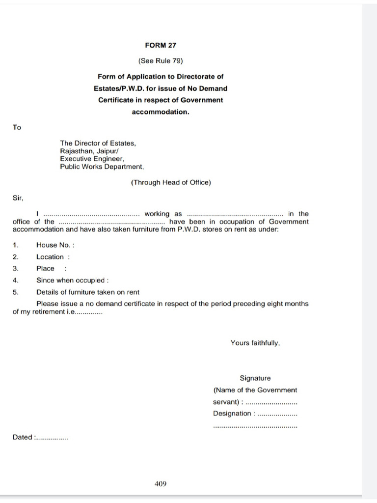 From N 27 and 27A For Pension | PDF