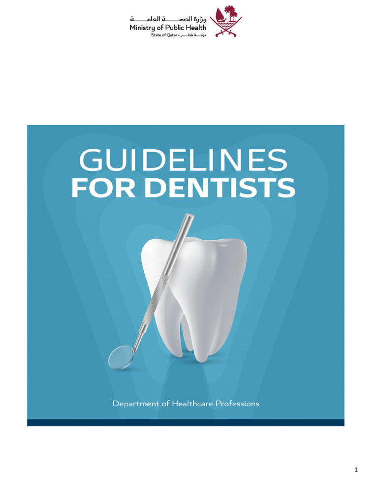 Guidelines For Dentists (1) A Very Important Guideline | PDF