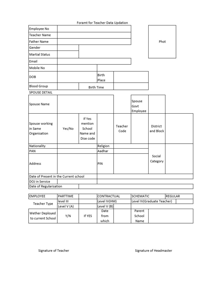 Teacher Profile UAS Portal Updation | PDF