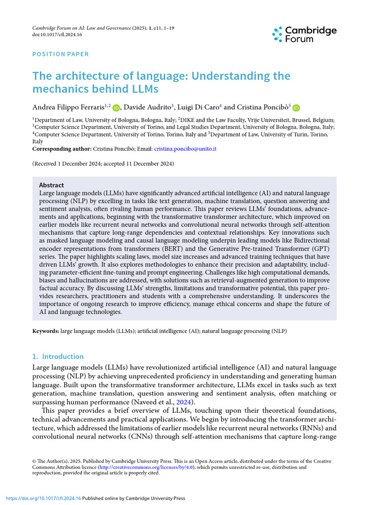 2025 P12 The Architecture of Language Understanding The Mechanics ...