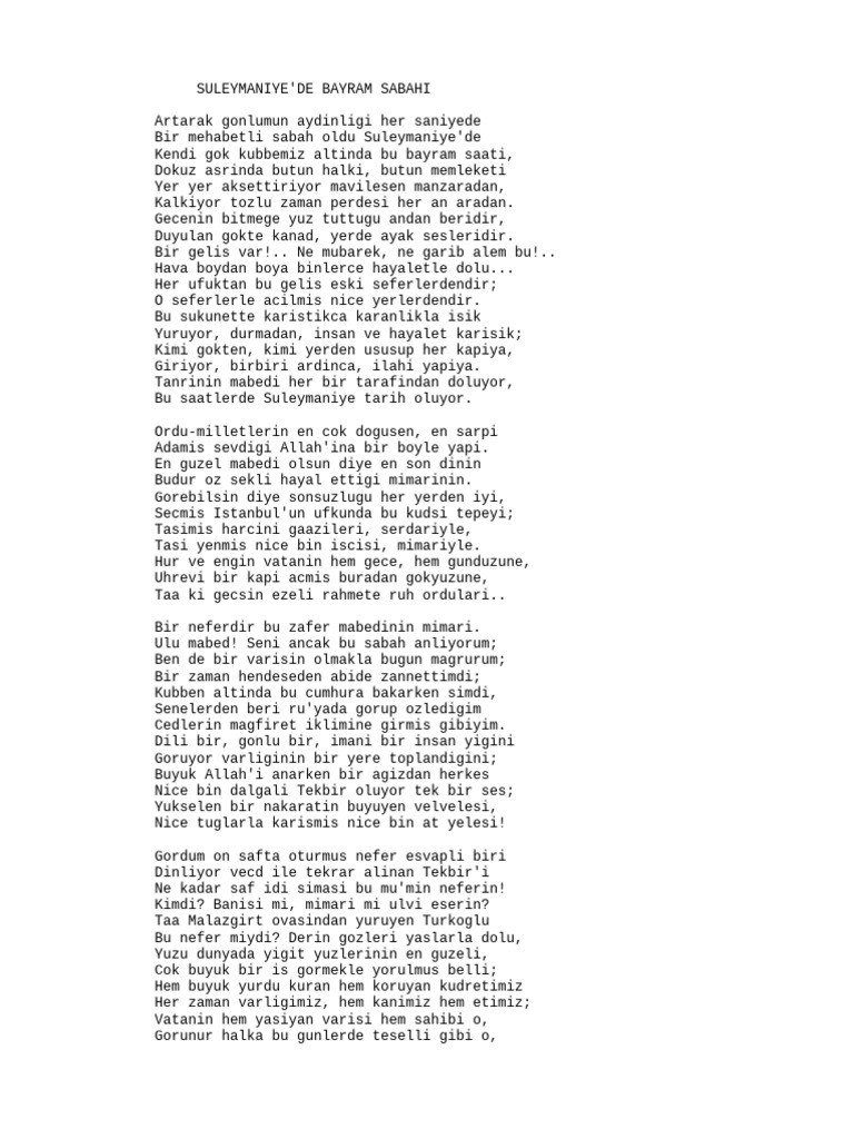 Suleymaniyede Bayram Sabahi | PDF