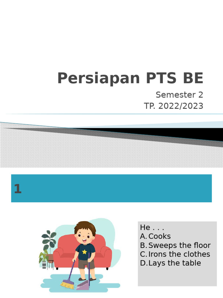 Persiapan PTS BE | PDF