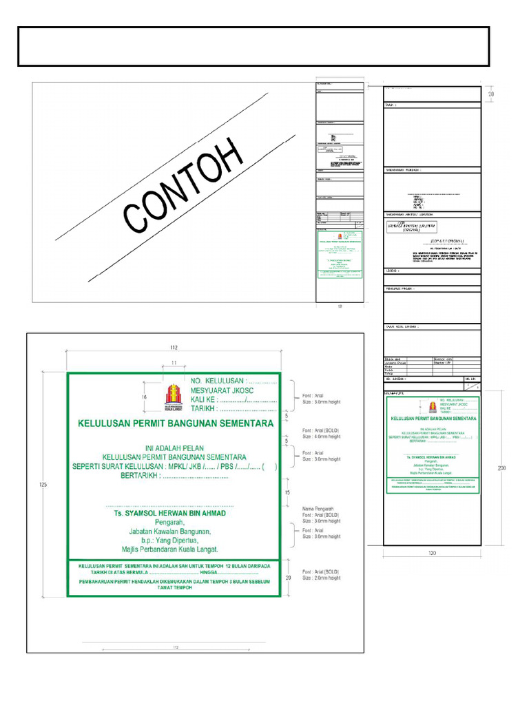 3. Format Cetakan Kelulusan Mengikut Jenis Permohonan Permit | PDF