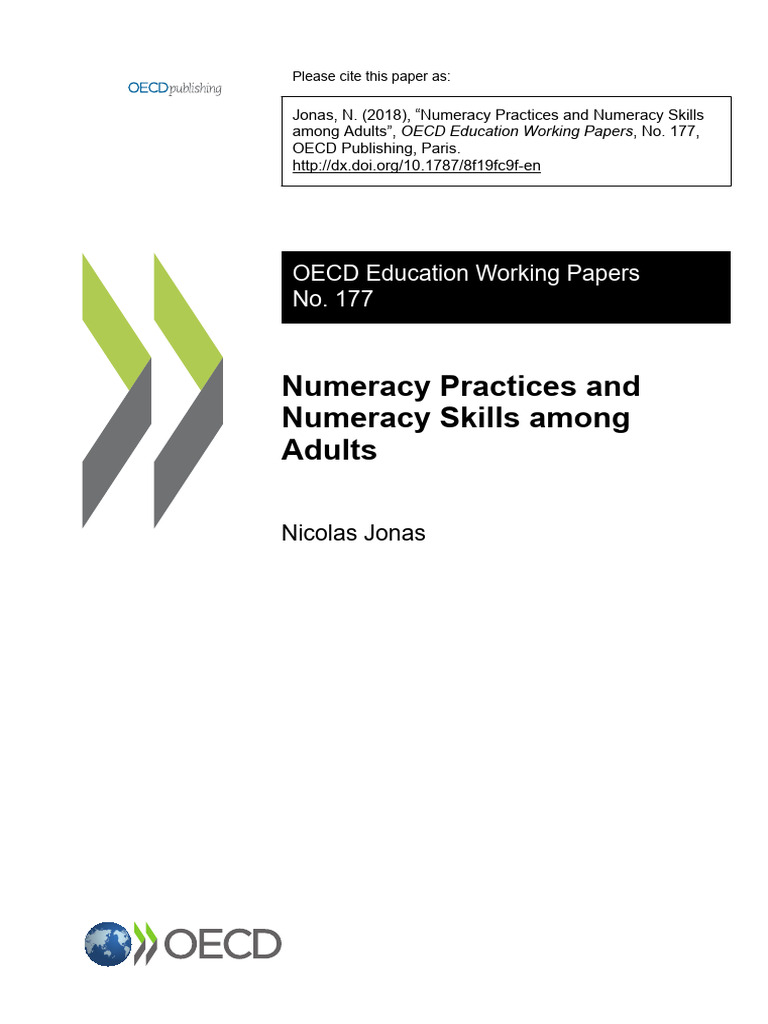 Numeracy Practices and Numeracy Skills Among Adults: OECD Education Working Papers No. 177 | PDF