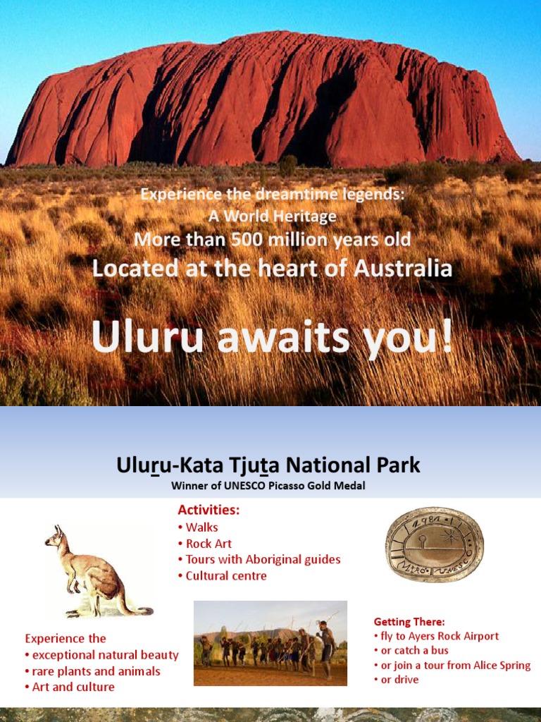 Located at The Heart of Australia: Uluru Awaits You! | PDF