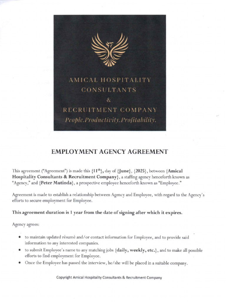 Employment Agreement | PDF