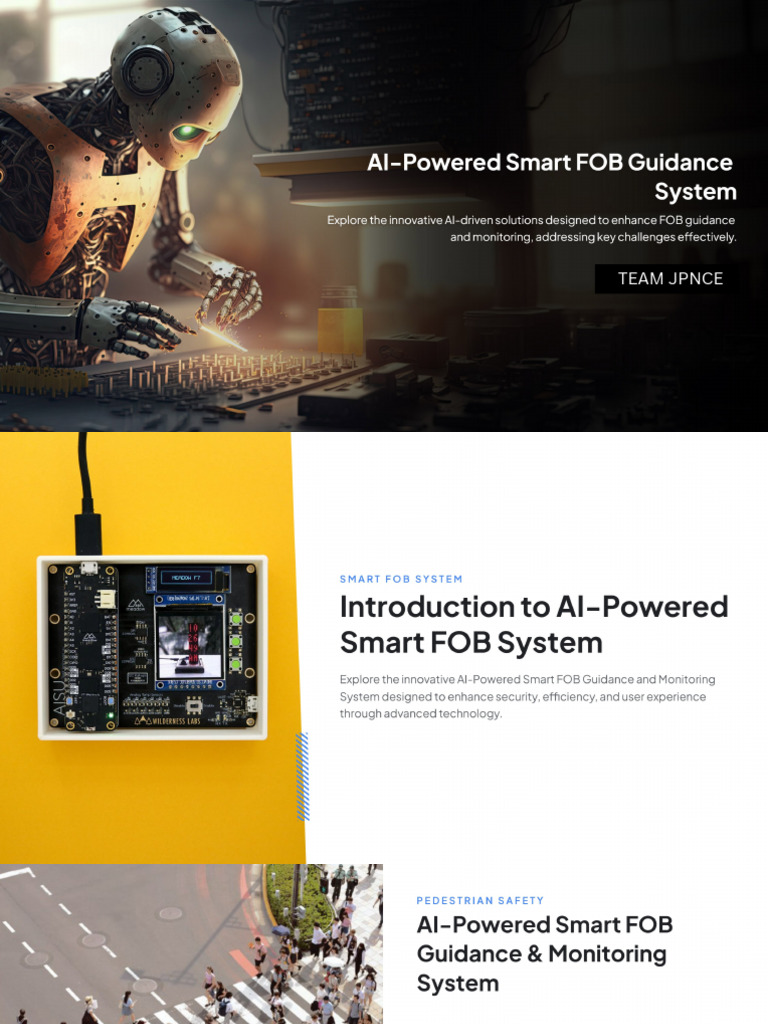 AI-Powered Smart FOB Guidance & Monitoring System Presentation PDF | PDF