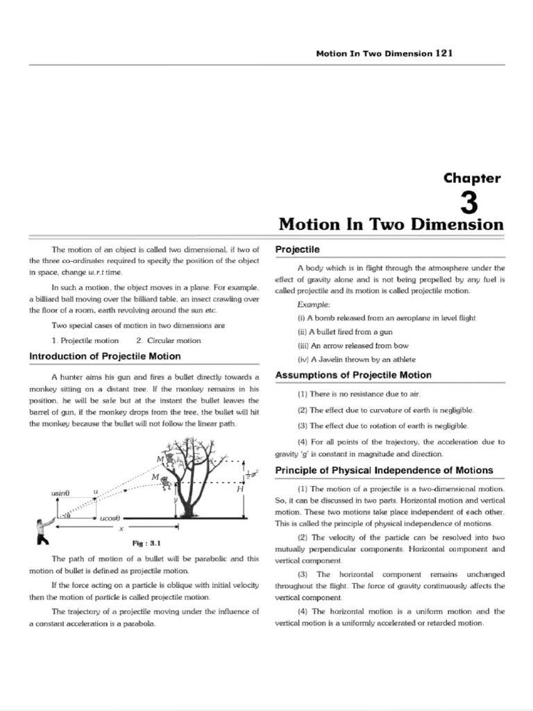 Motion in Two Dimension Theory Errorless Physics | PDF | Acceleration | Mechanical Engineering