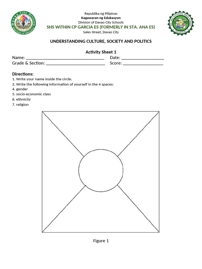 UCSP Activity Sheets 1 (1) | PDF | Sociology | Anthropology