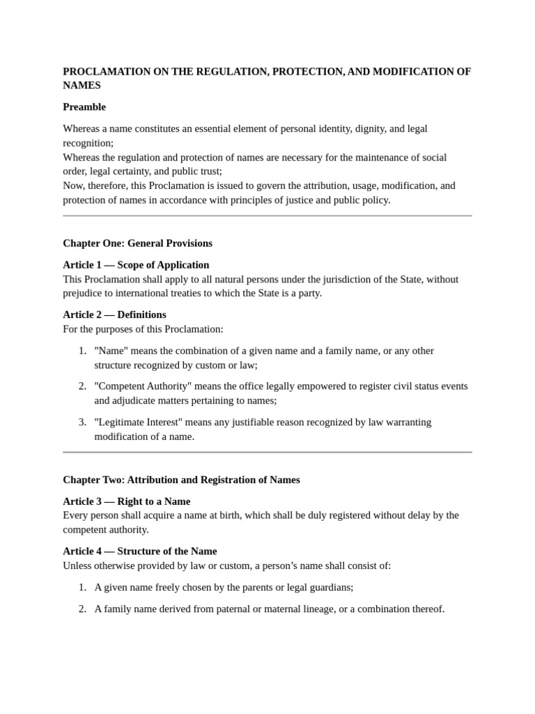 Proclamation on the Regulation | PDF | Fine (Penalty) | Common Law
