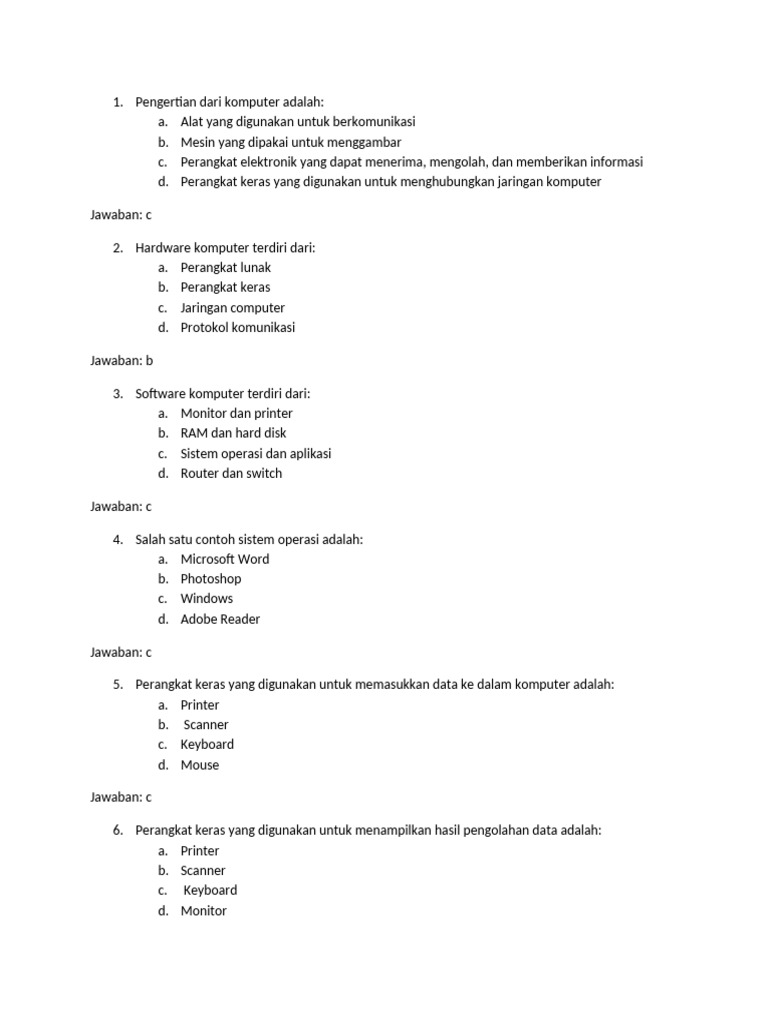 Komputer Dan Jaringan Dasar Semester 2 | PDF