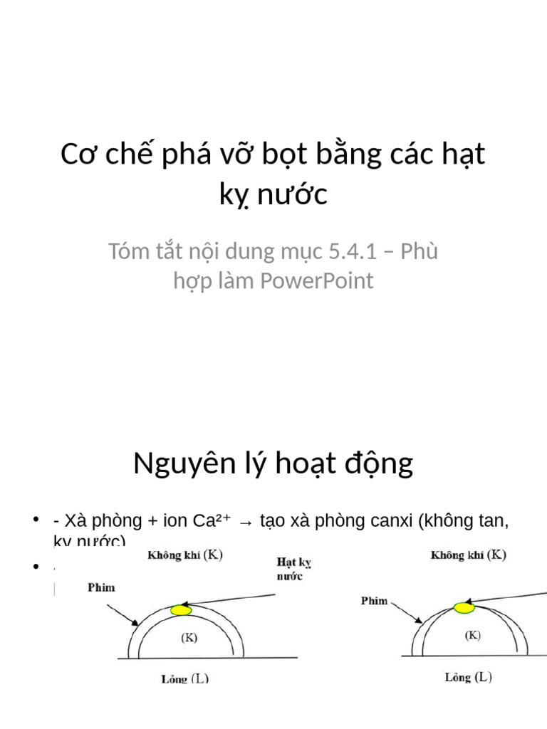 Co Che Pha Bot Hat Ky Nuoc Co Hinh | PDF