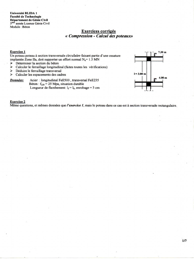 Exercices Corriges Compression | PDF