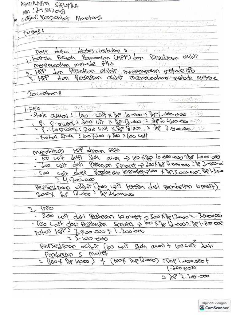 Akuntansi Ilham Saputra 24382048 | PDF