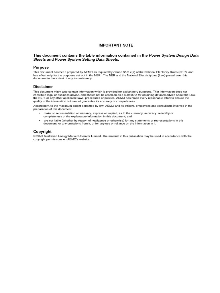 Power System Design & Setting Data Sheets | PDF | Transformer ...