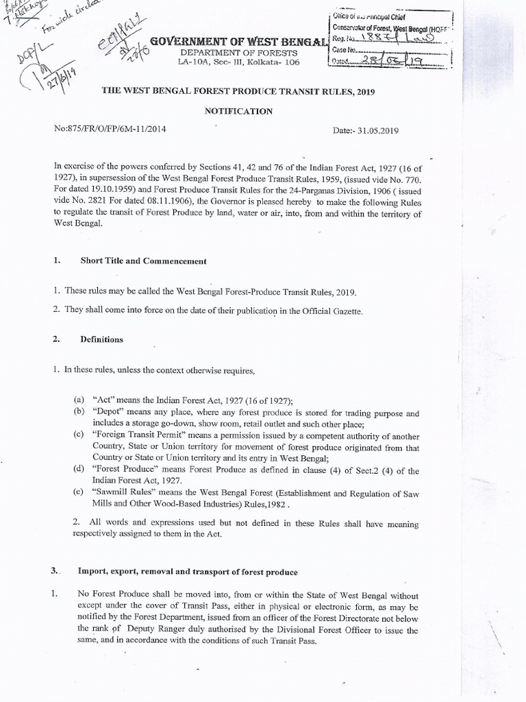 Transit Rules 2019 | PDF