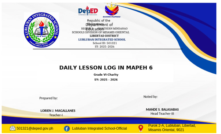Official Cover Page Landscape | PDF