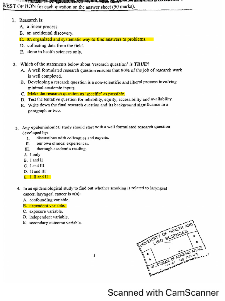 Research Methods IA-ANSWERED | PDF