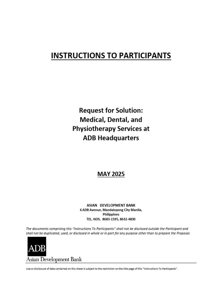 ITP-RFS Medical Center Services (Final) | PDF | Workweek And Weekend ...