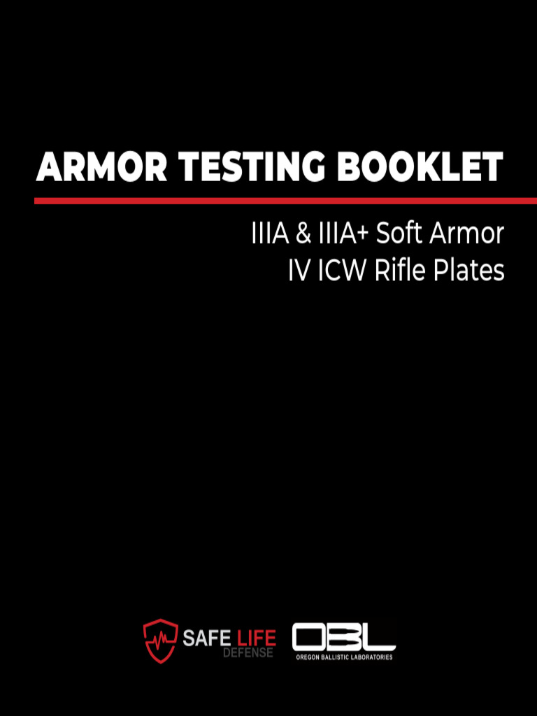 Safe Life Defense IIIA IIIA IV Ballistic Testing | PDF | Gun Barrel ...